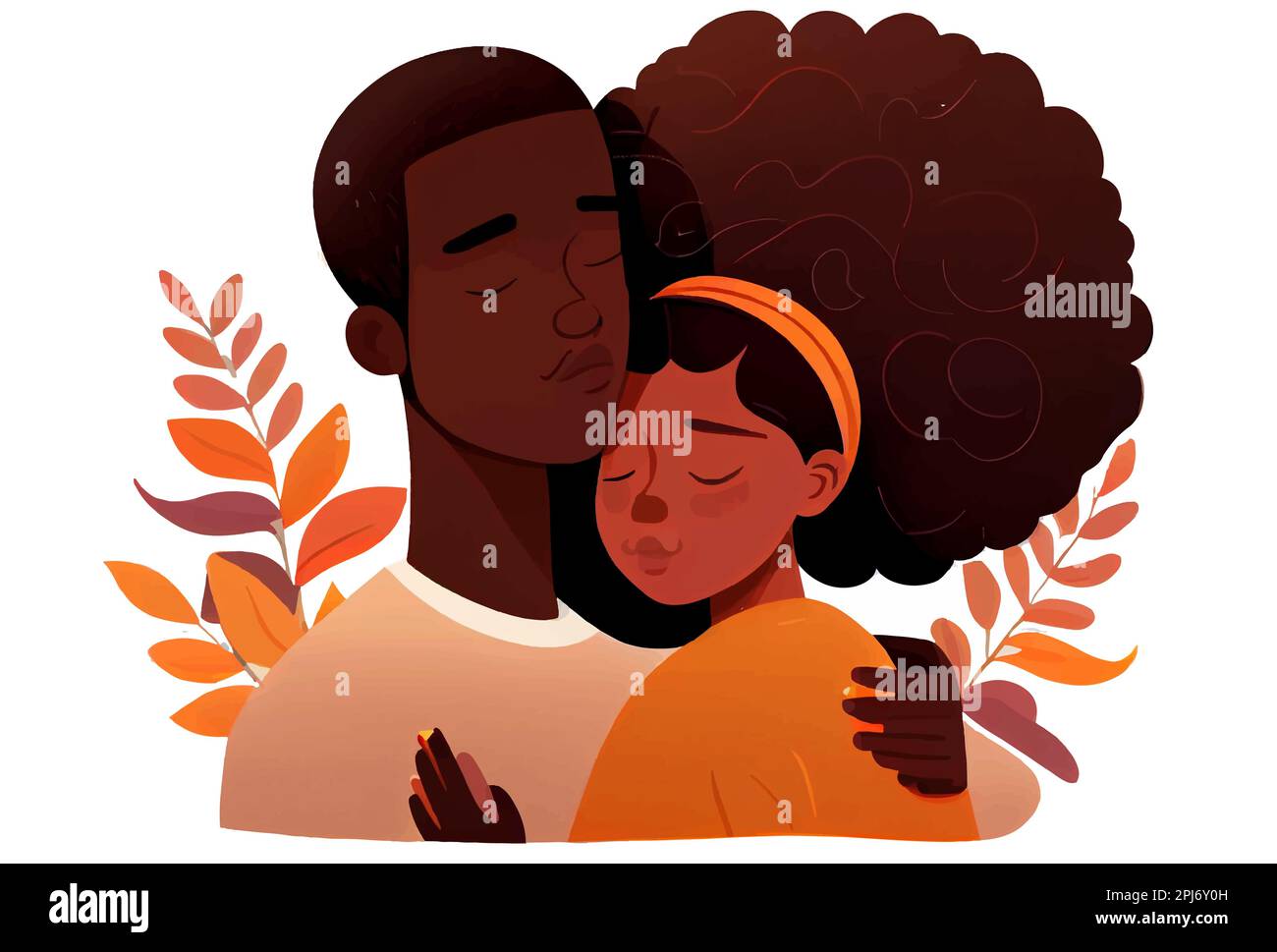 sticker cartoon style couple in love isolated on white background . Cartoons flat vector ...