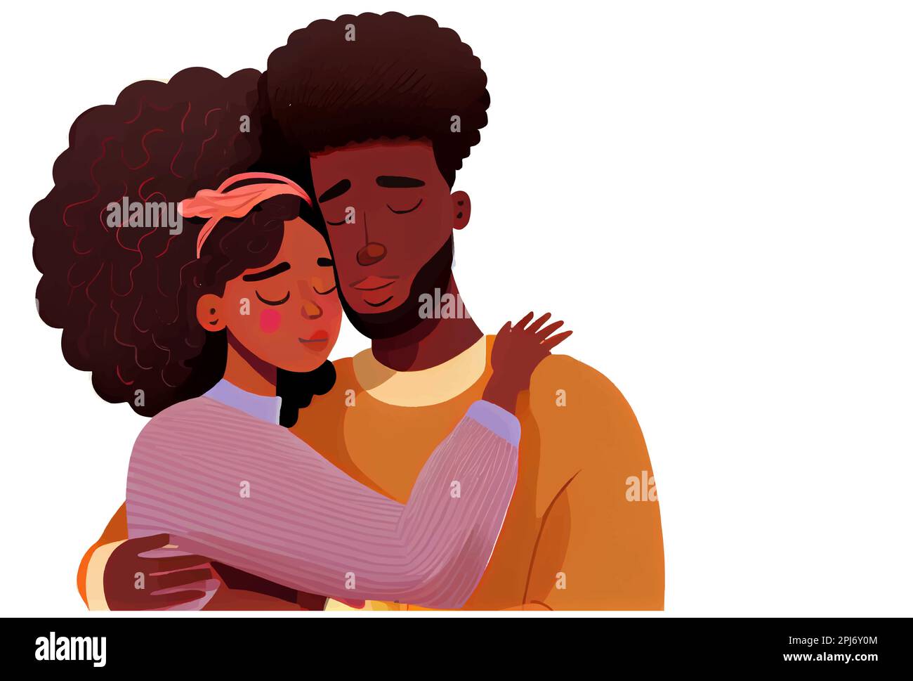 sticker cartoon style couple in love isolated on white background . Cartoons flat vector ...