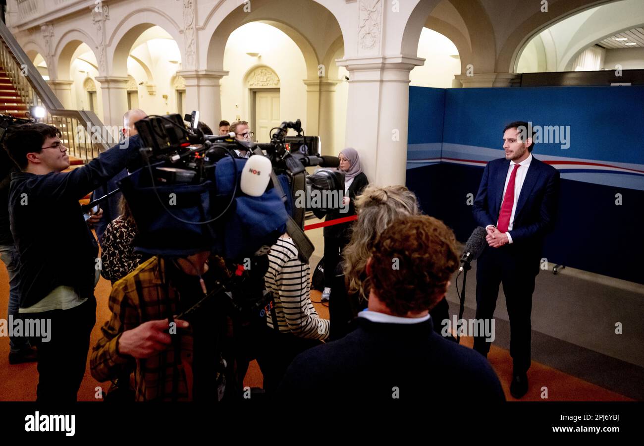 THE HAGUE - Wopke Hoekstra speaks to the press at the Ministry of ...