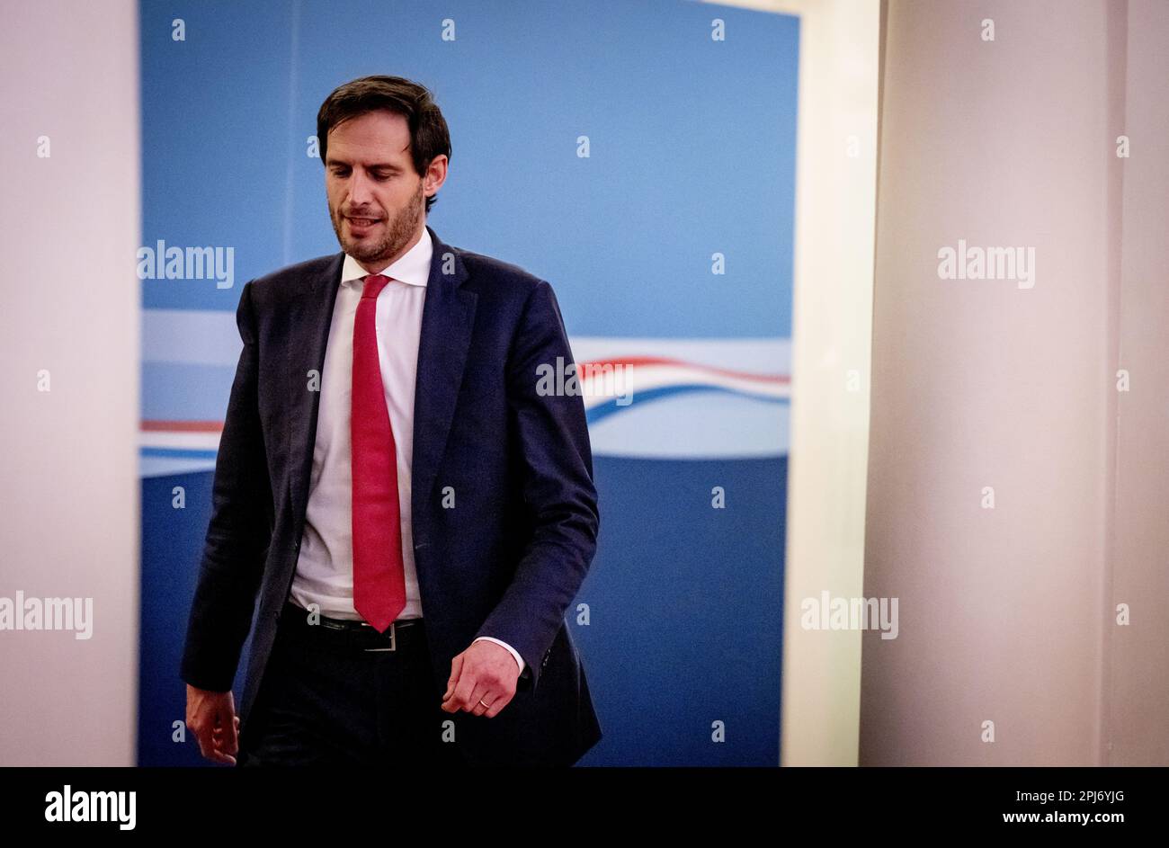 THE HAGUE - Wopke Hoekstra speaks to the press at the Ministry of ...