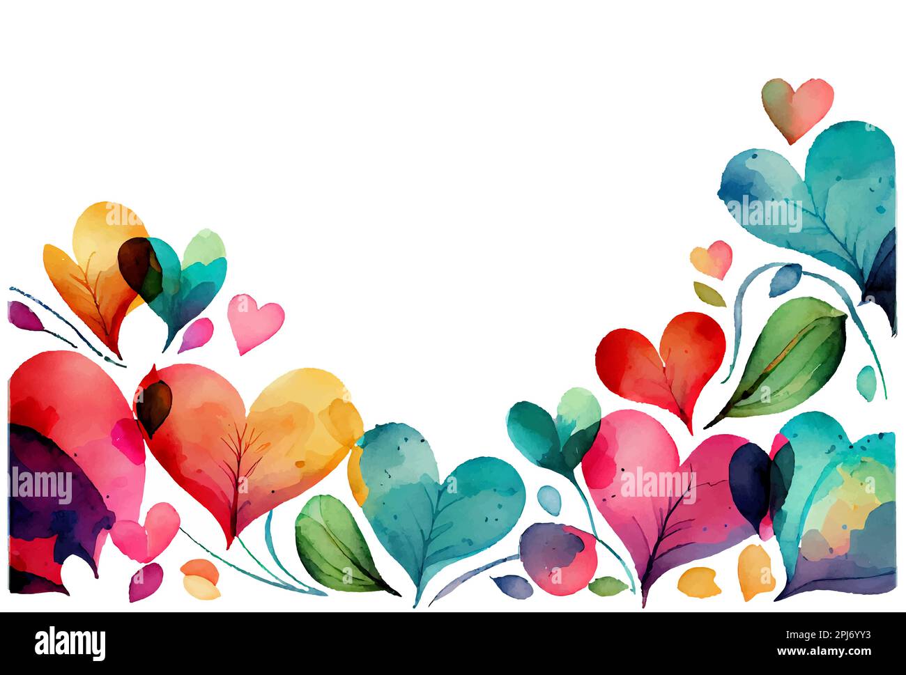 sticker cartoon style heart shape frame isolated on white background ...