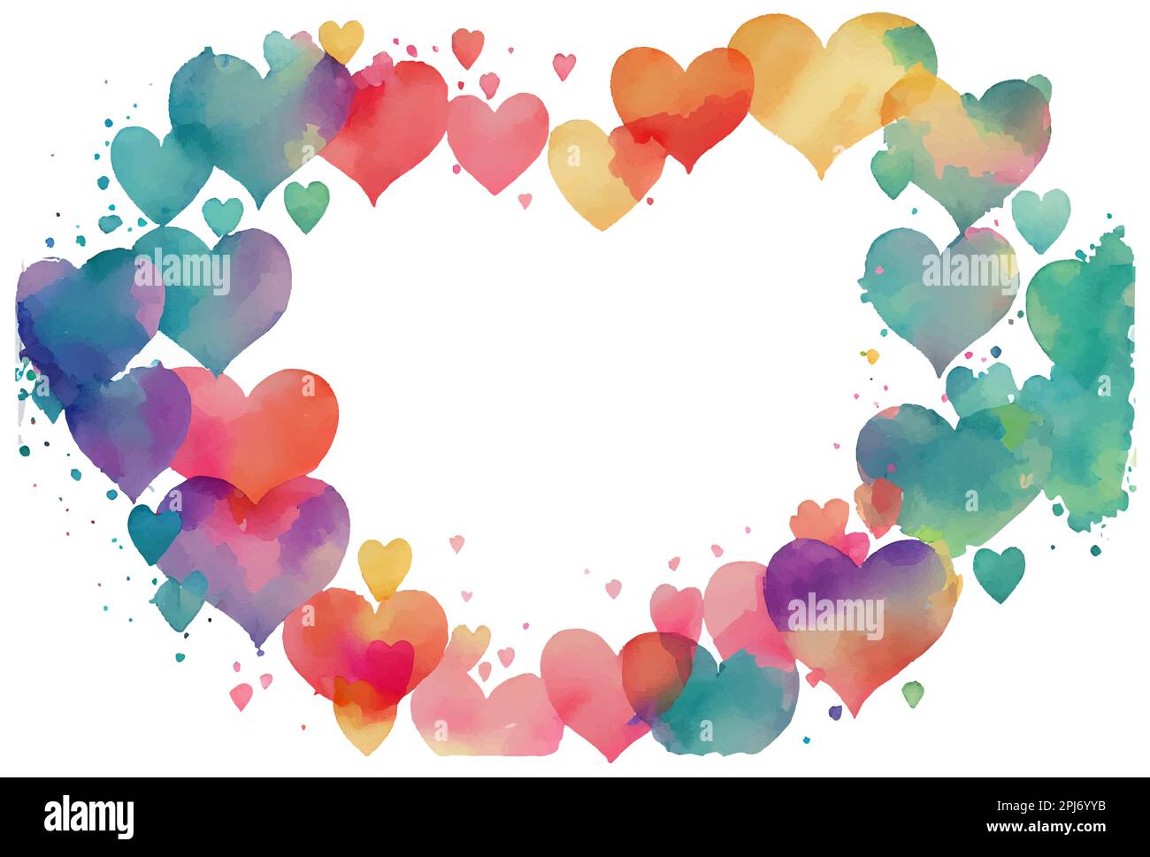 sticker cartoon style heart shape frame isolated on white background ...