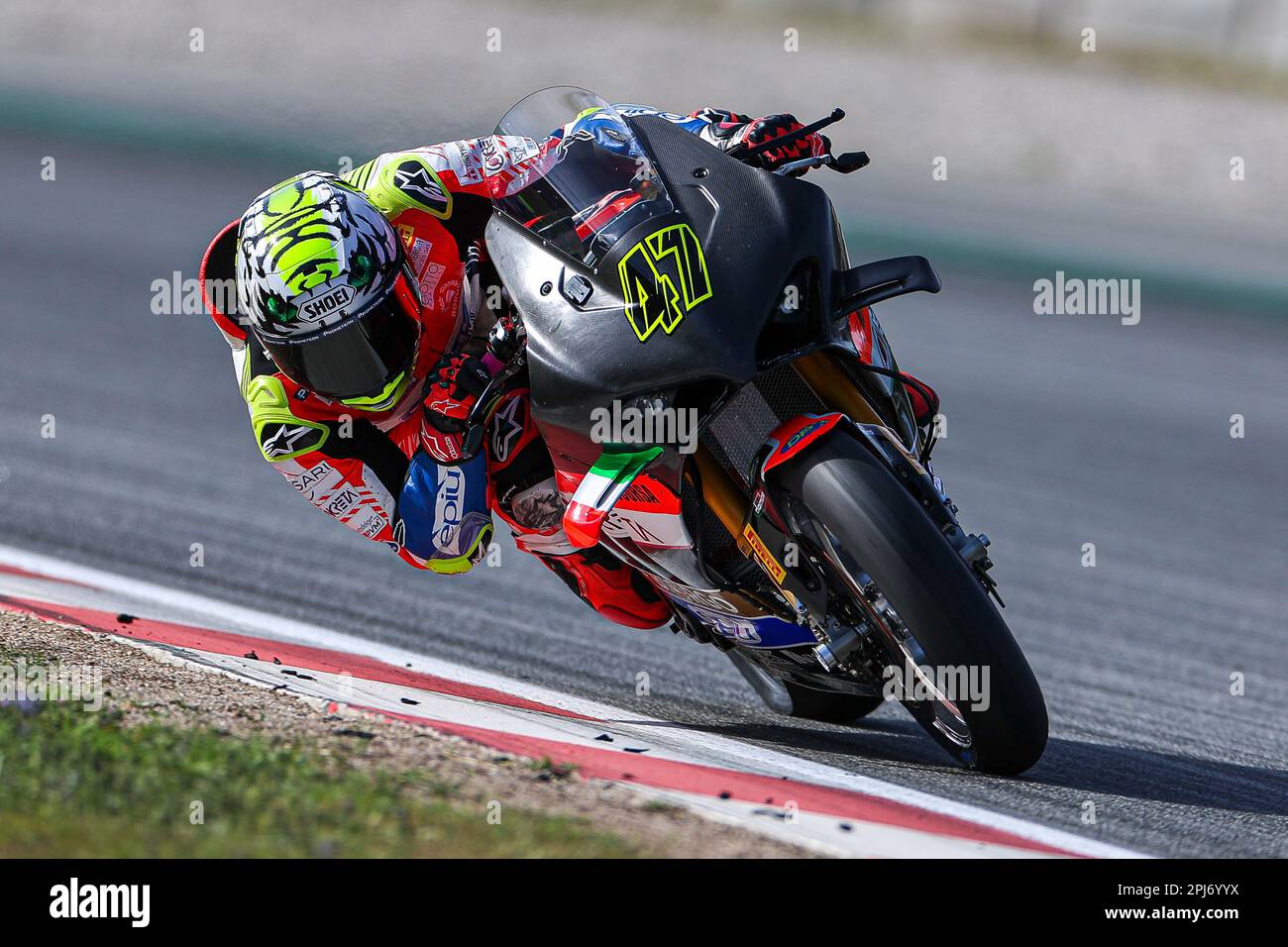 Axel Bassani from Italy of Motocorsa Racing team with Ducati Panigale ...