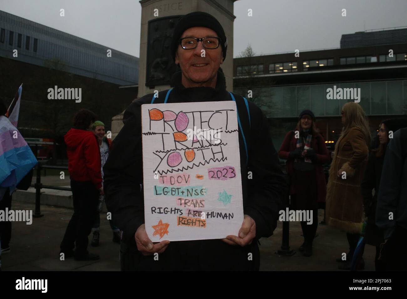 Newcastle upon Tyne, UK, 31st March 2023, Transgender Day of Visibility ...