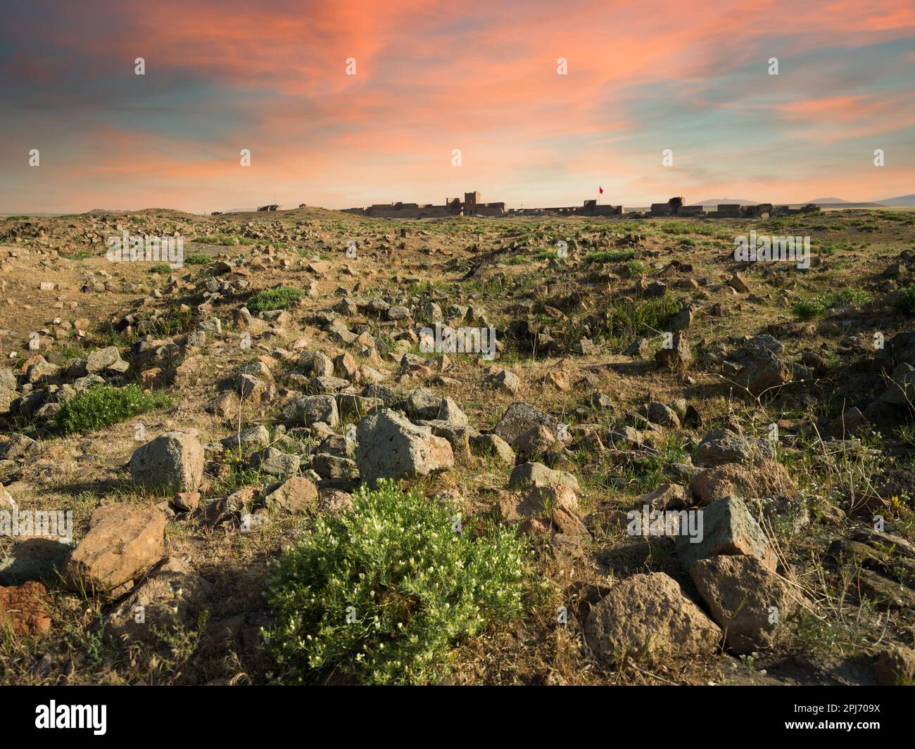 Kars, Turkey. Ruins of Ani. Armenian city on the UNESCO World Heritage ...