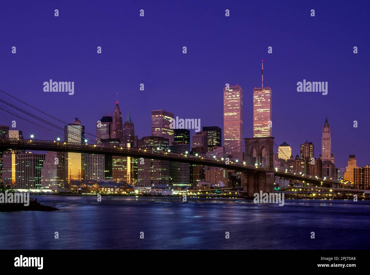 1997 HISTORICAL BROOKLYN BRIDGE TWIN TOWERS (©MINORU YAMASAKI 1973 ...