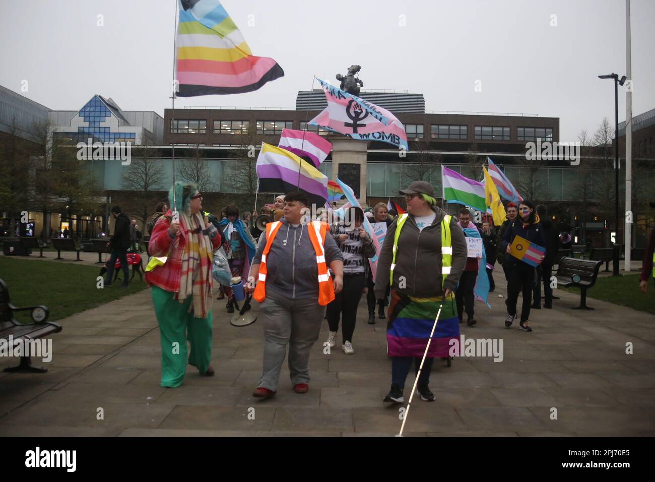 Newcastle upon Tyne, UK, 31st March 2023, Transgender Day of Visibility ...