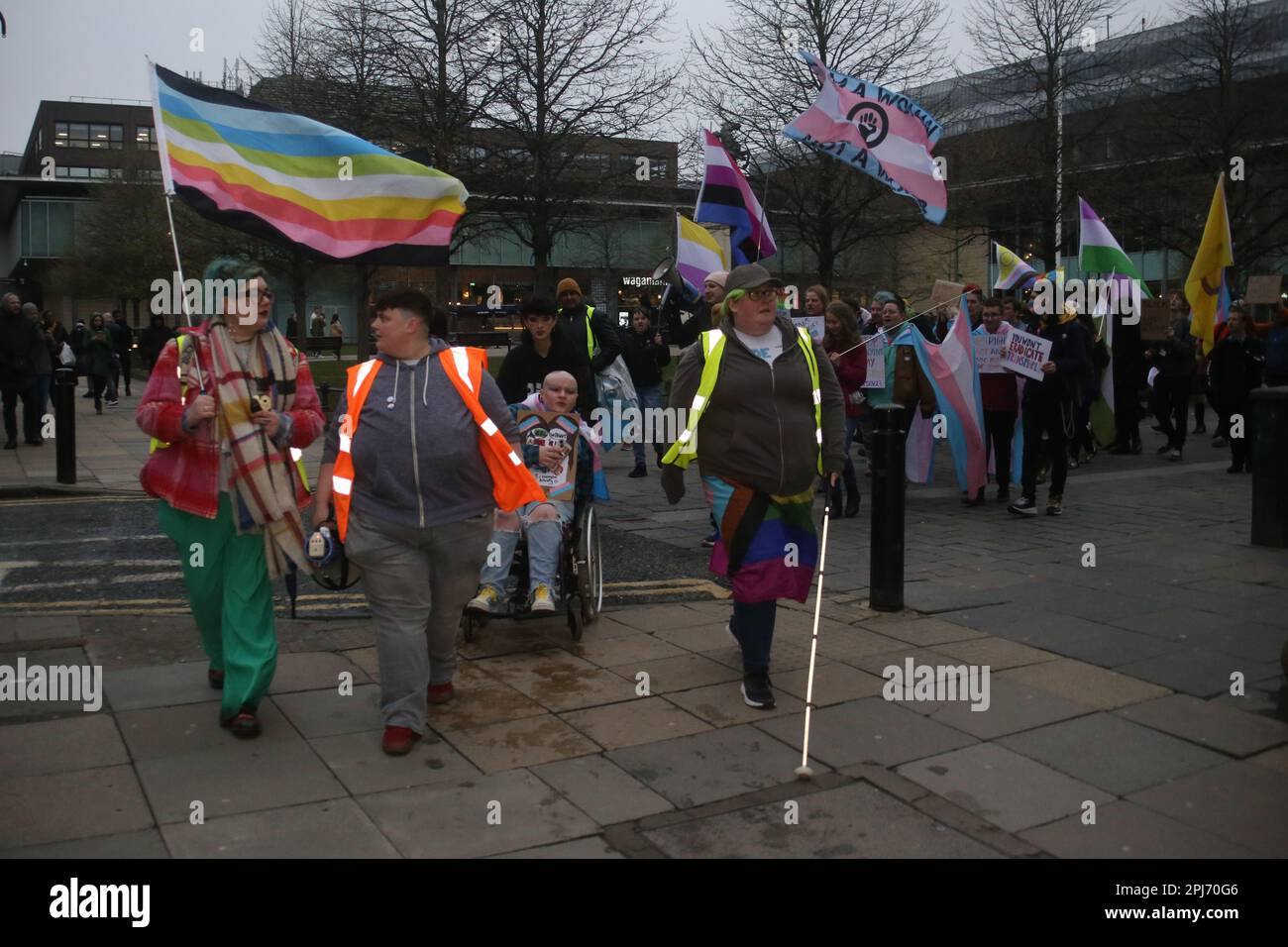 Newcastle upon Tyne, UK, 31st March 2023, Transgender Day of Visibility ...