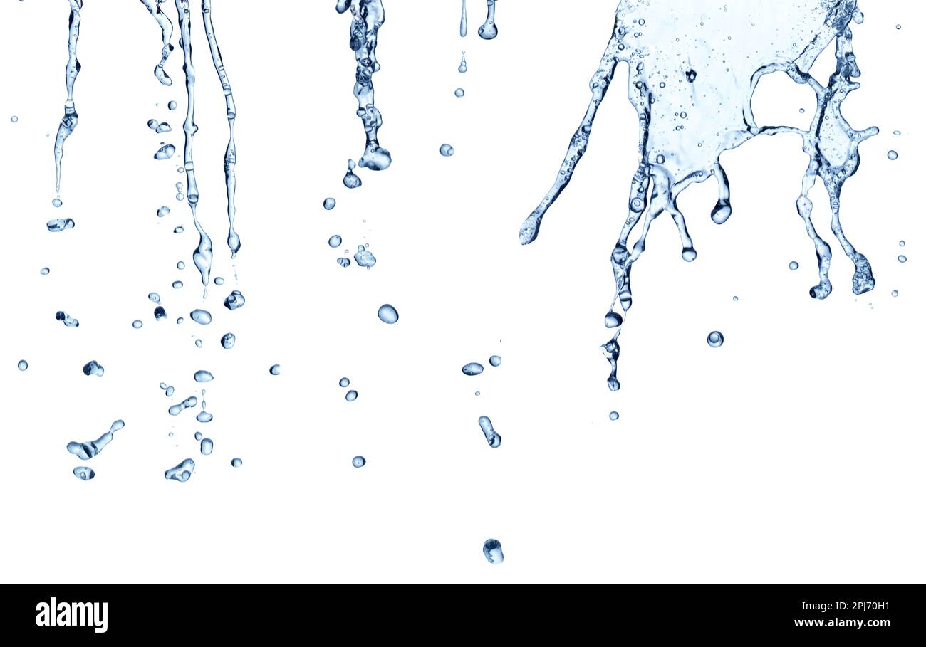 water splash drop blue liquid bubble Stock Photo - Alamy