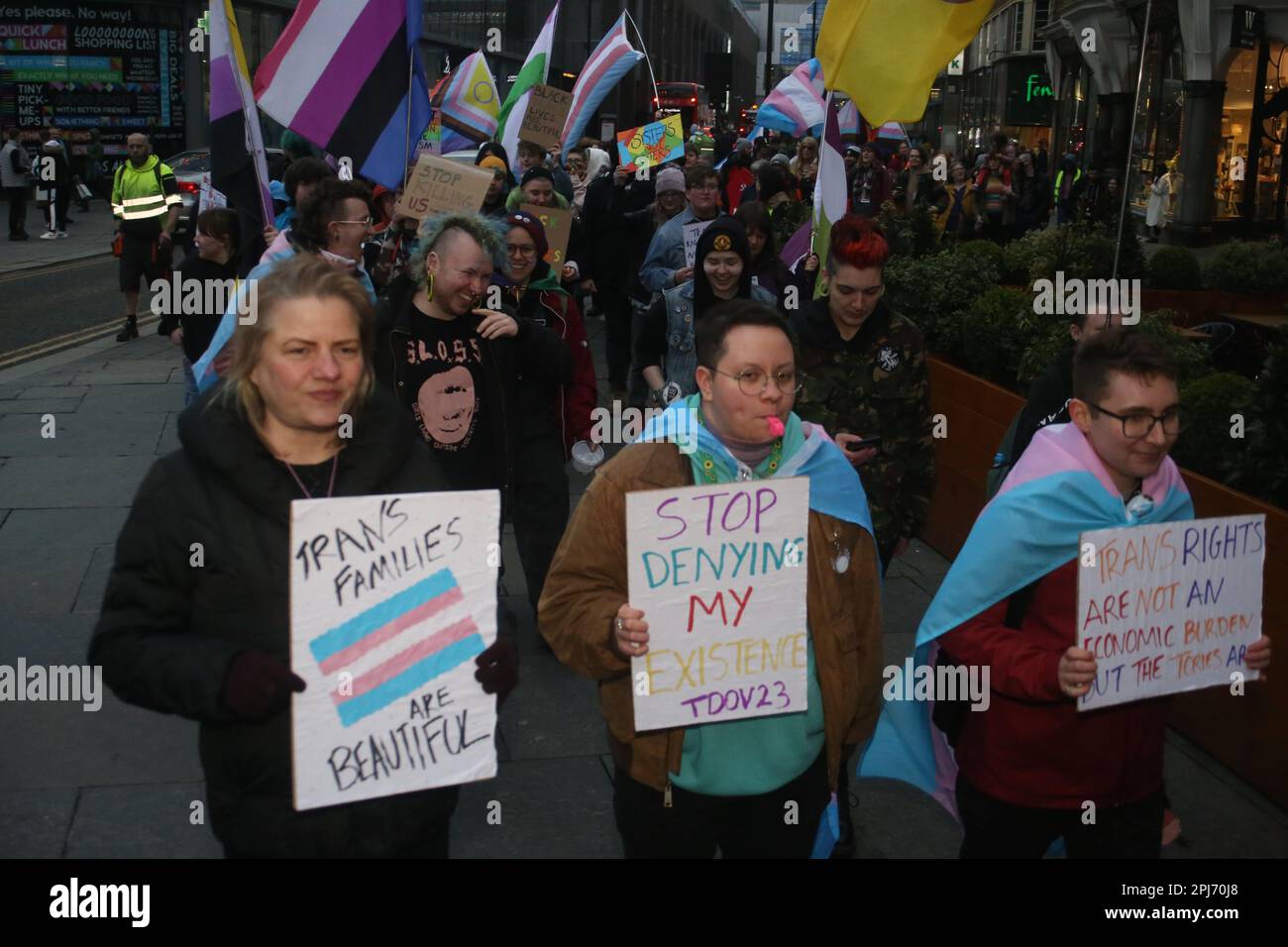 Newcastle upon Tyne, UK, 31st March 2023, Transgender Day of Visibility ...