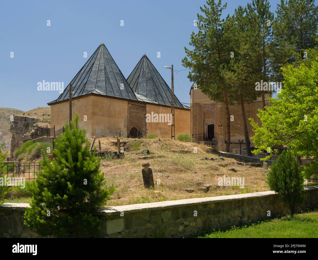Kemah district, Erzincan, Turkey. June 19,2021. The tomb of the Seljuk ...