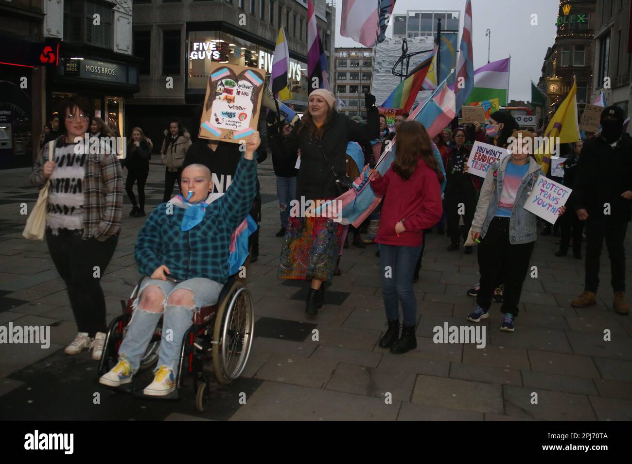 Newcastle upon Tyne, UK, 31st March 2023, Transgender Day of Visibility ...