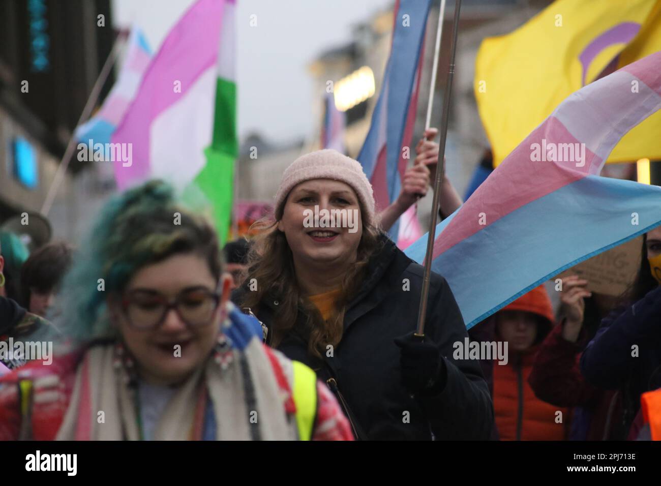 Newcastle upon Tyne, UK, 31st March 2023, Transgender Day of Visibility ...