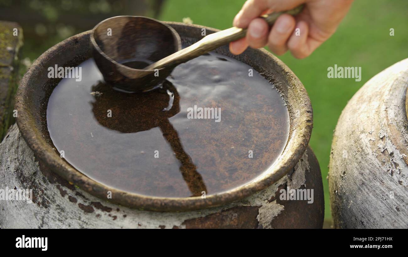Bali, Pura Linga Bhuvana, traditional things in the temple for ...