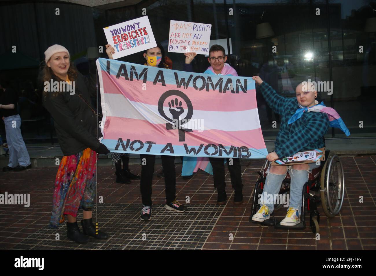 Newcastle upon Tyne, UK, 31st March 2023, Transgender Day of Visibility ...