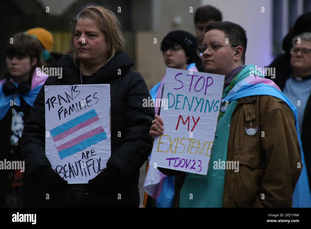 Newcastle upon Tyne, UK, 31st March 2023, Transgender Day of Visibility ...