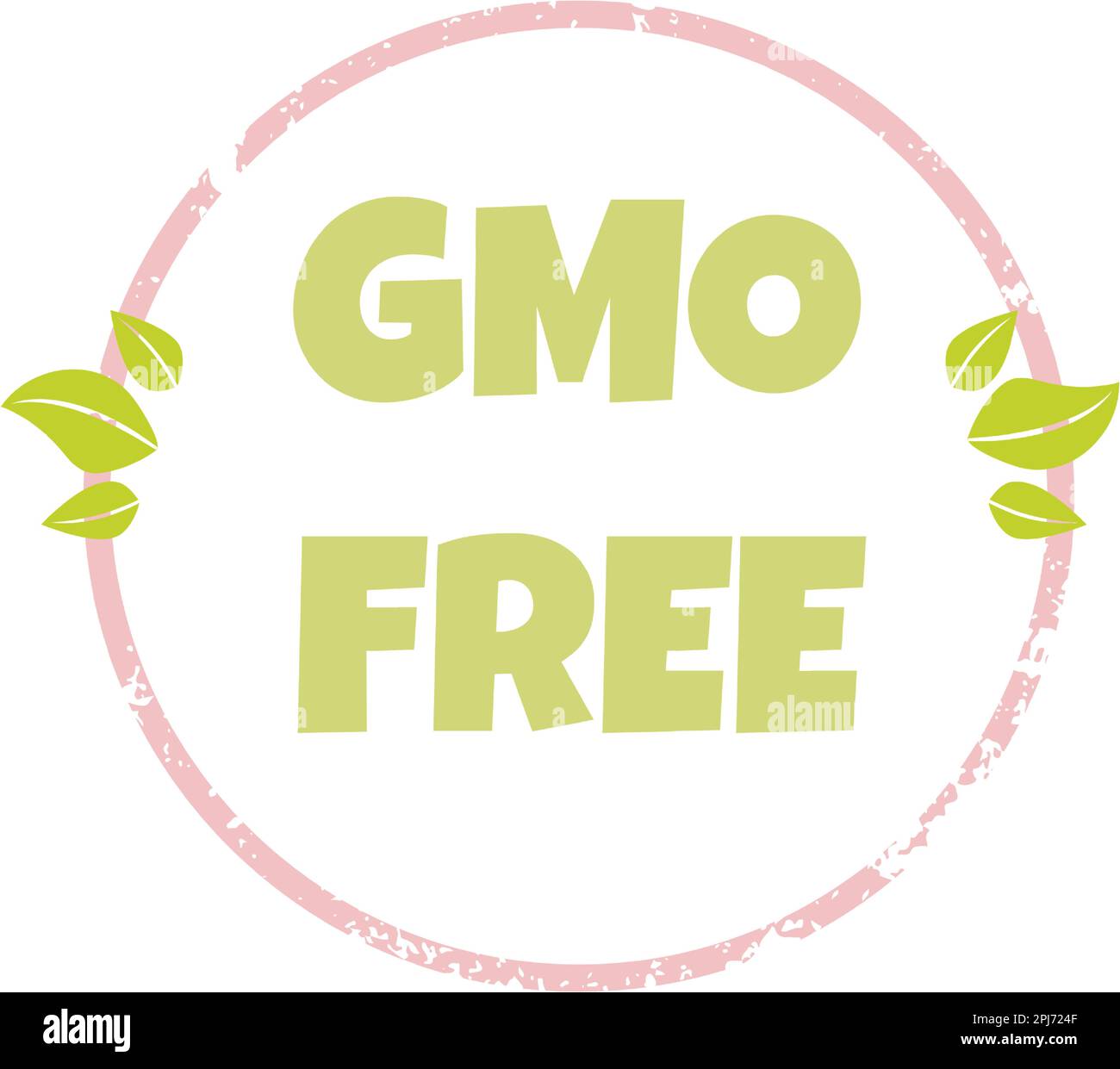 GMO free label, icon, badge. Concept of organic, eco friendly products, healthy food. Vector ...