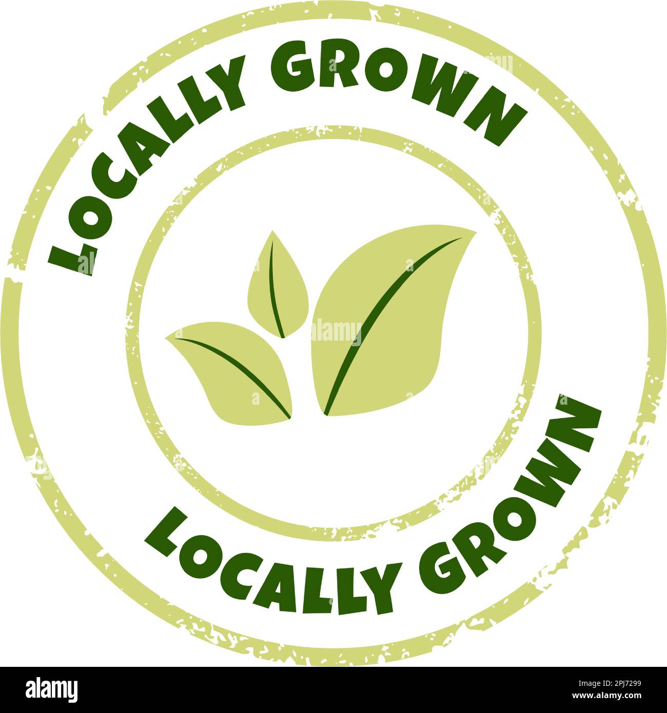 Locally grown food label. Vector grunge badge, stamp for organic and ...