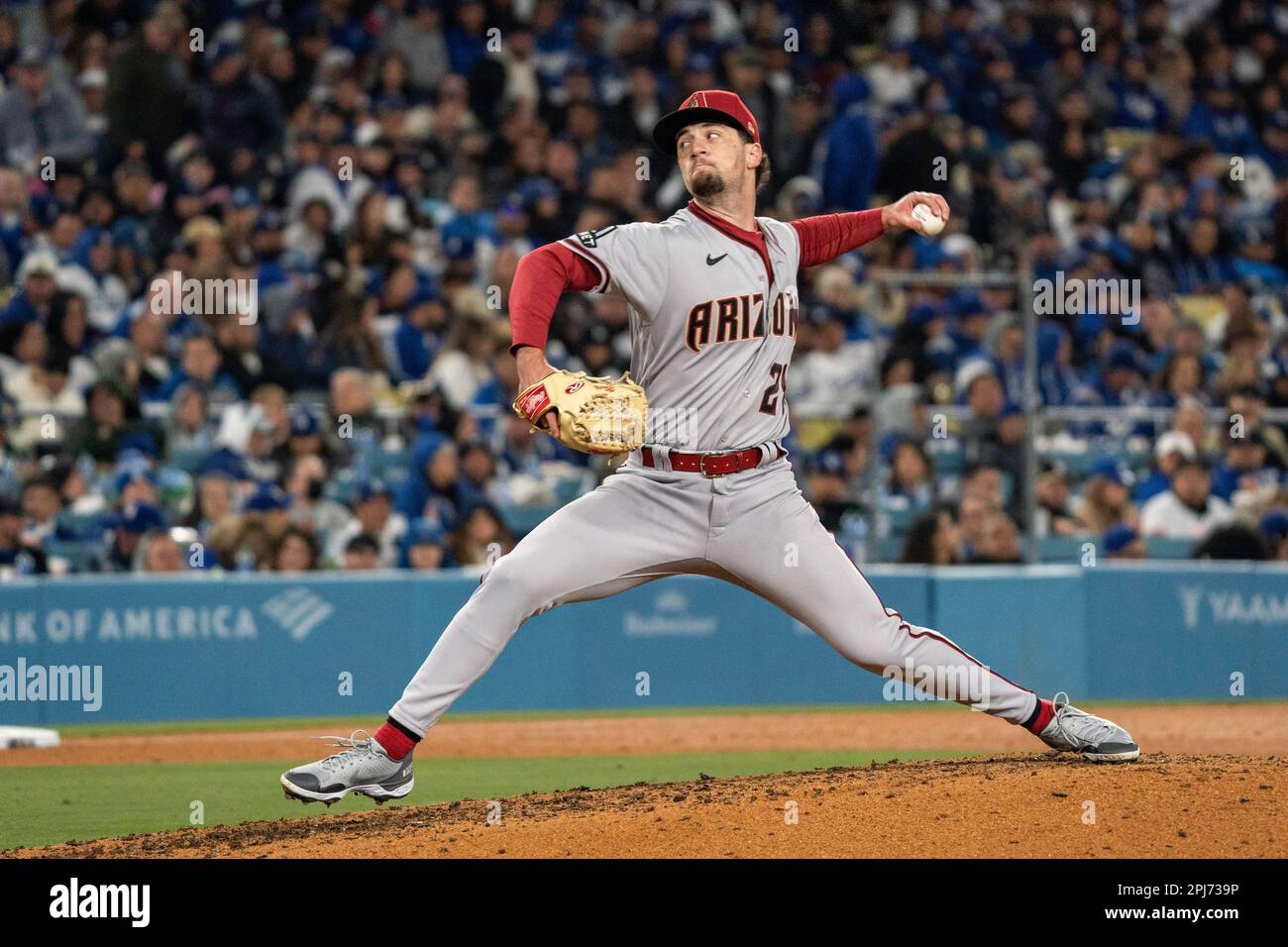 Arizona relief pitcher kyle nelson hi-res stock photography and images ...