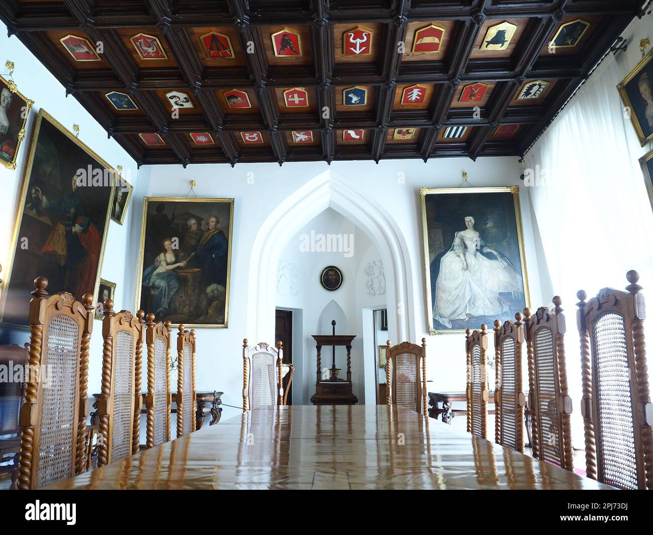 Polish Castle: The interiors of Kórnik Castle Stock Photo - Alamy