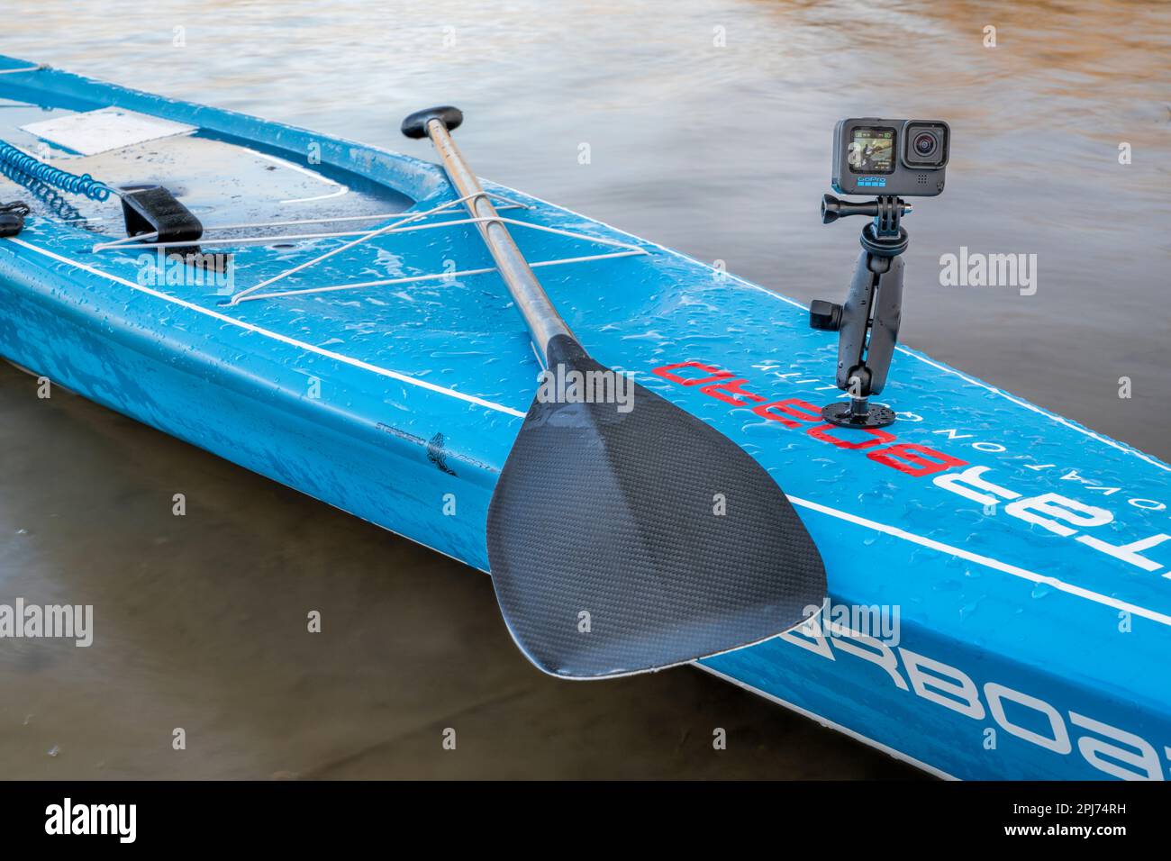 Fort Collins, CO, USA - March 25, 2023: GoPro action camera mounted on ...