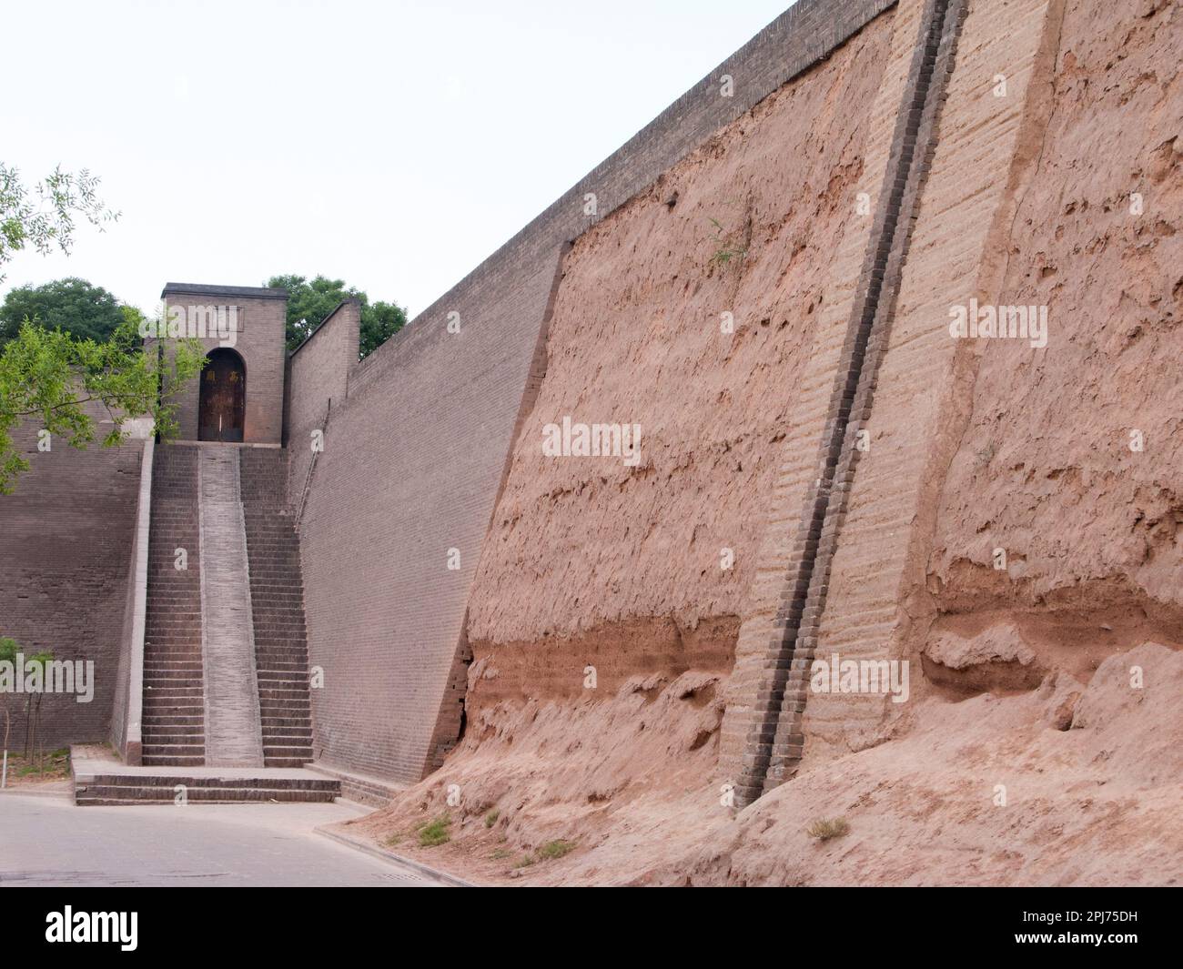 Restored walls around Pingyao, officially Pingyao Ancient City, walled ...