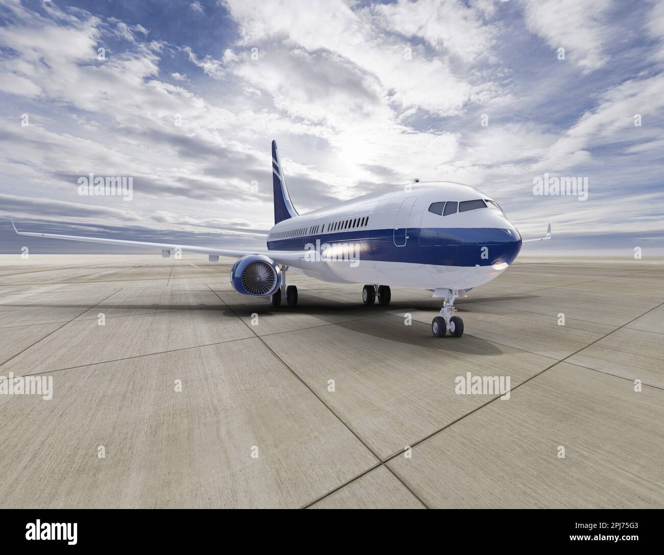 3d render modern jet hi-res stock photography and images - Alamy
