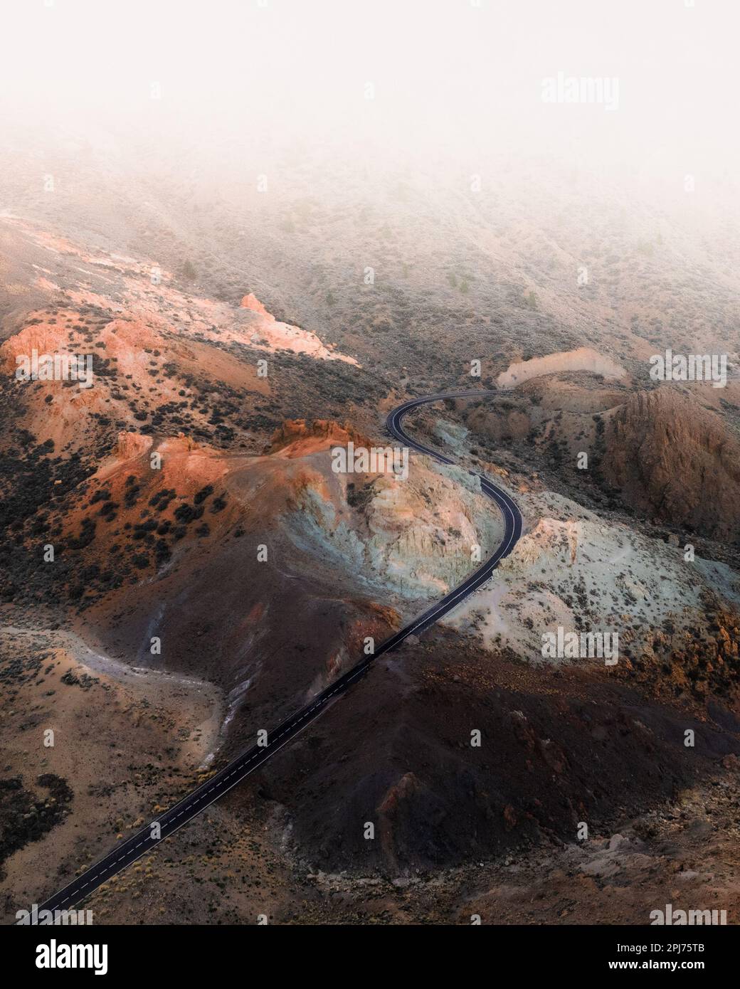 Undulating road to a mountain hi-res stock photography and images - Alamy