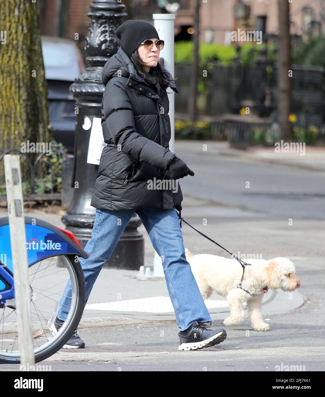 New York, USA. 31st Mar, 2023. Actress Julianna Margulies walking with ...
