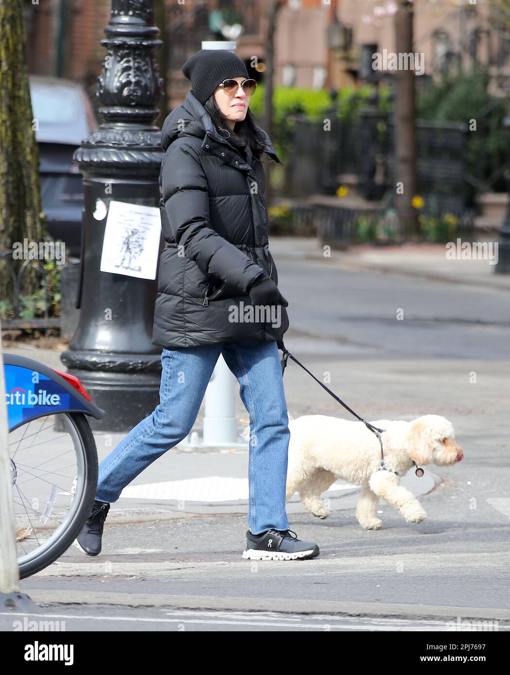 New York, USA. 31st Mar, 2023. Actress Julianna Margulies walking with ...