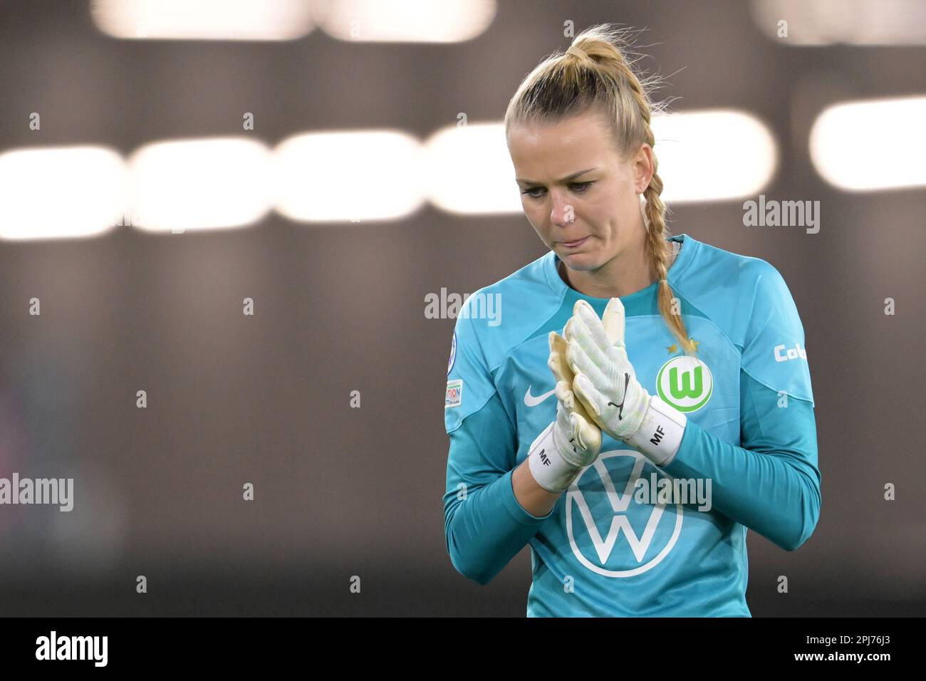WOLFSBURG - VFL Wolfsburg women goalkeeper Merle Frohms during the UEFA ...