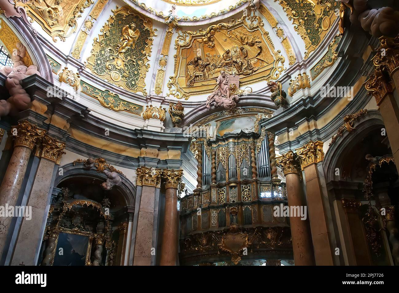 Asam Church, Asam Kirche, Weltenburg Abbey, Germany, Europe Stock Photo ...