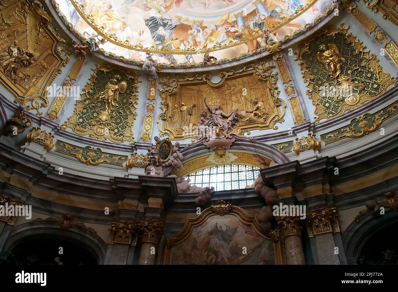 Asam Church, Asam Kirche, Weltenburg Abbey, Germany, Europe Stock Photo ...