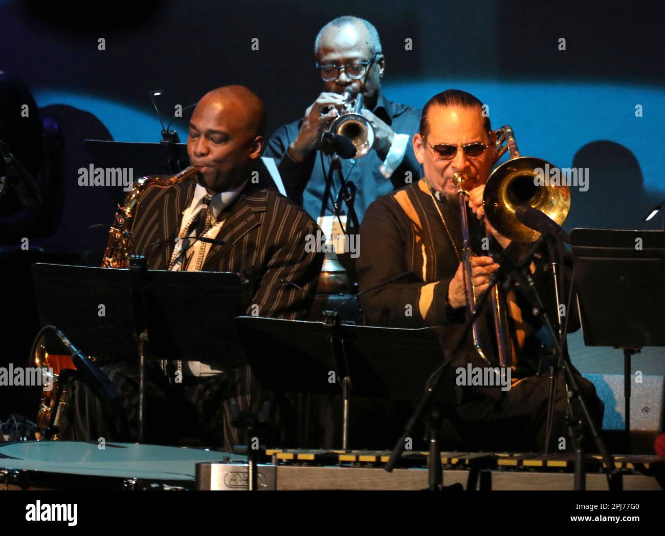 March 30, 2023, New York City, New York, USA: Musicians (L-R) JAMES ...