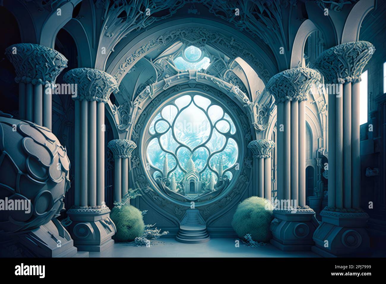 Icy palace interior hi-res stock photography and images - Alamy