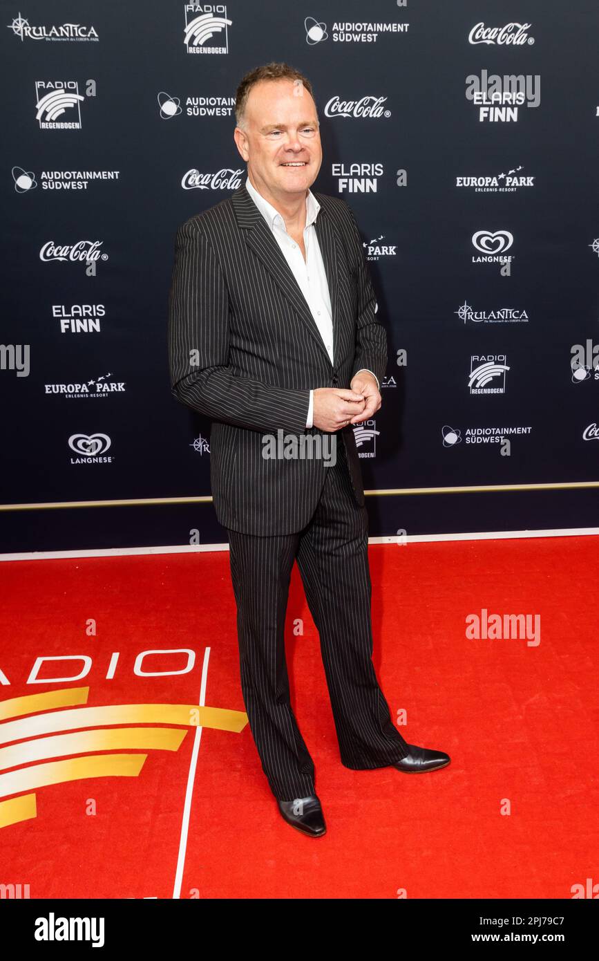 Rust, Germany. 31st Mar, 2023. Christian Sievers stands on the red ...