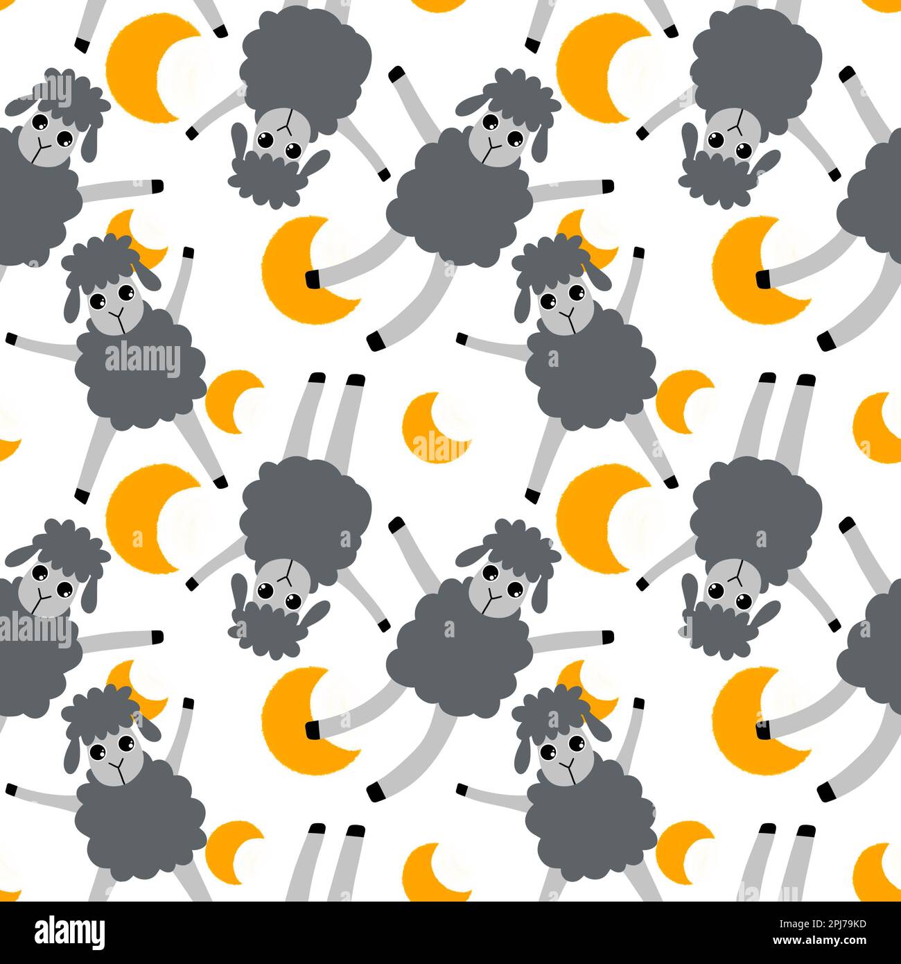 Cartoon animals seamless sheep pattern for wrapping paper and fabrics ...