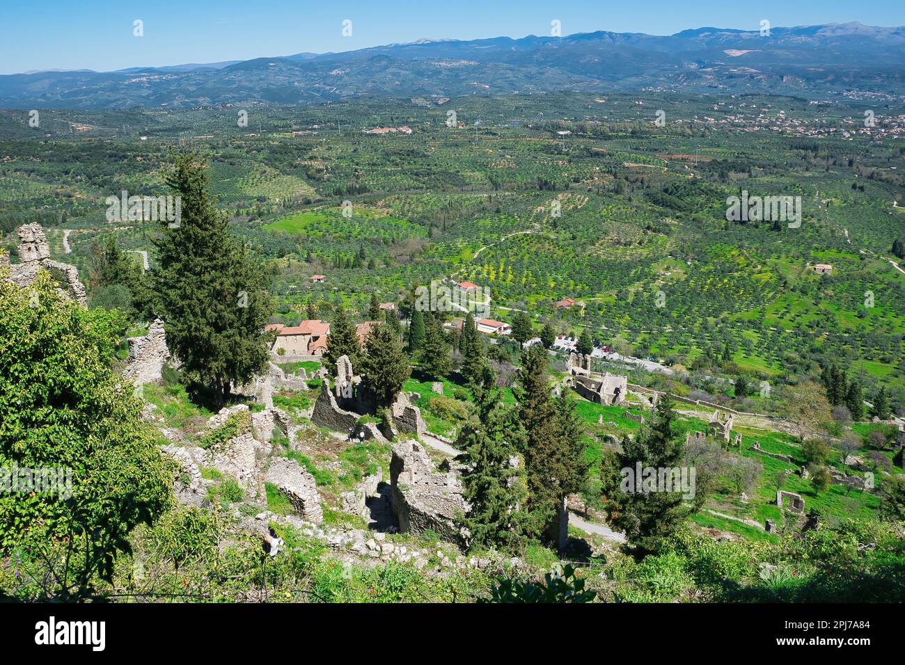 Medieval castle town of Mystras, the best preserved example of a ...