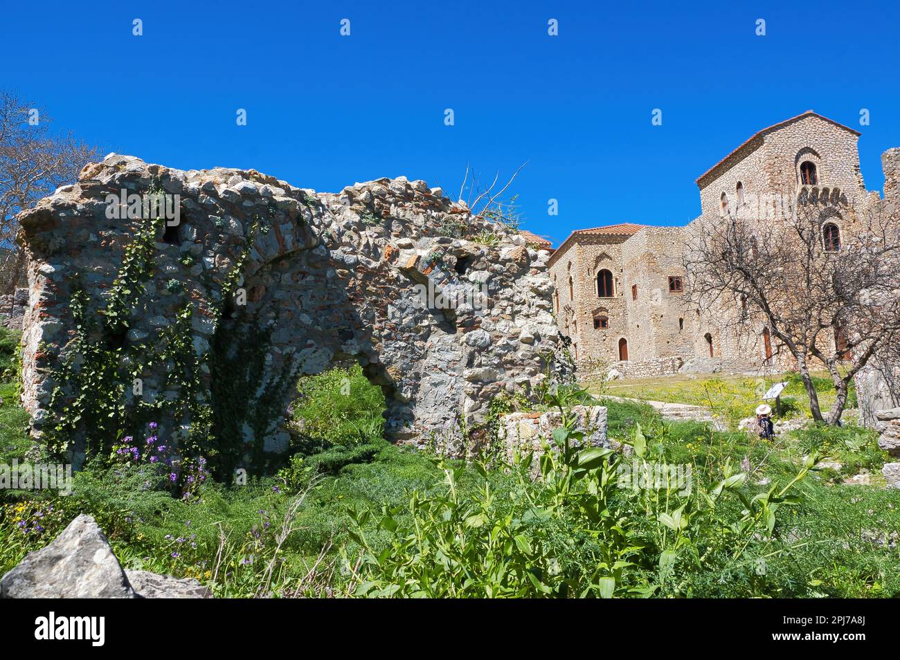 Medieval castle town of Mystras, the best preserved example of a ...