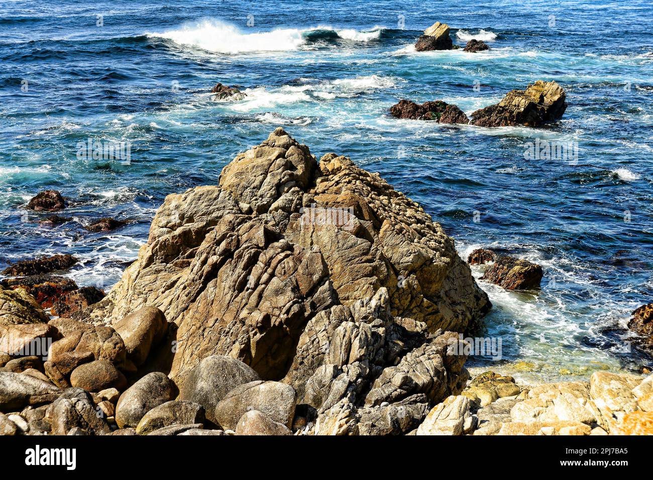 Pacific Ocean Asilomar State Marine Reserve Monterey California Stock ...