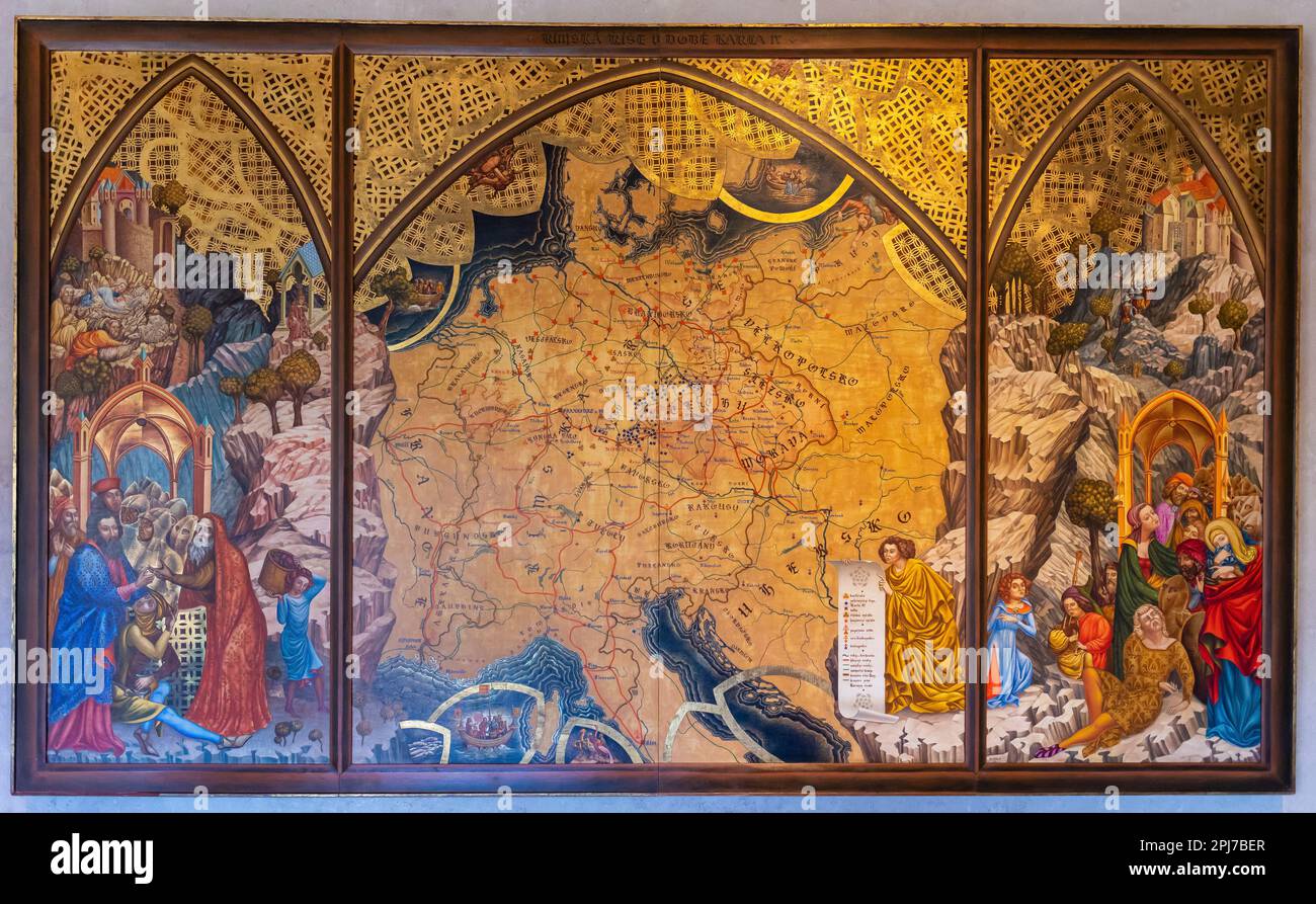 Bohemia map hi-res stock photography and images - Alamy