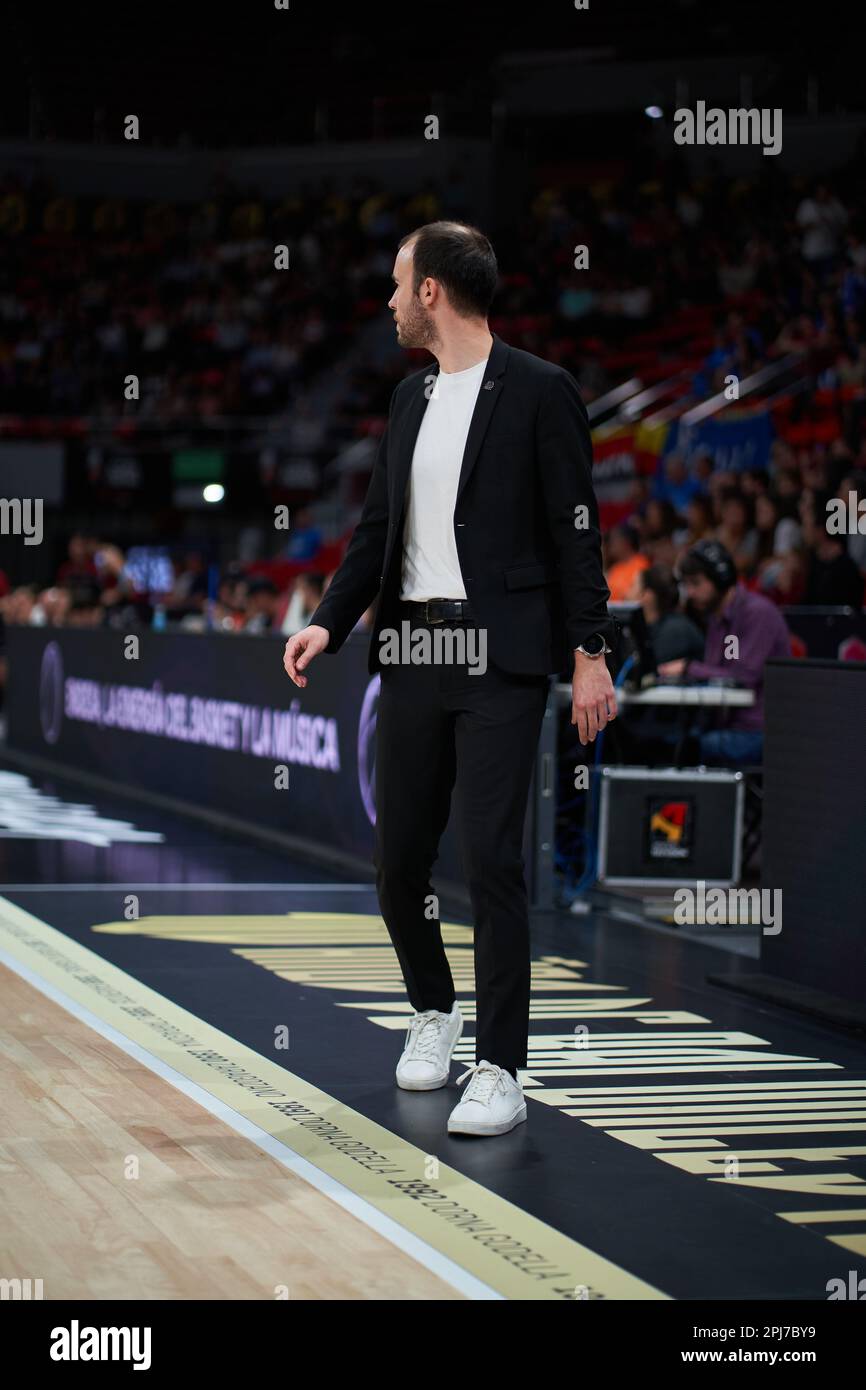 Bernat Canut coach of Spar Girona in action during the Quarterfinals of ...