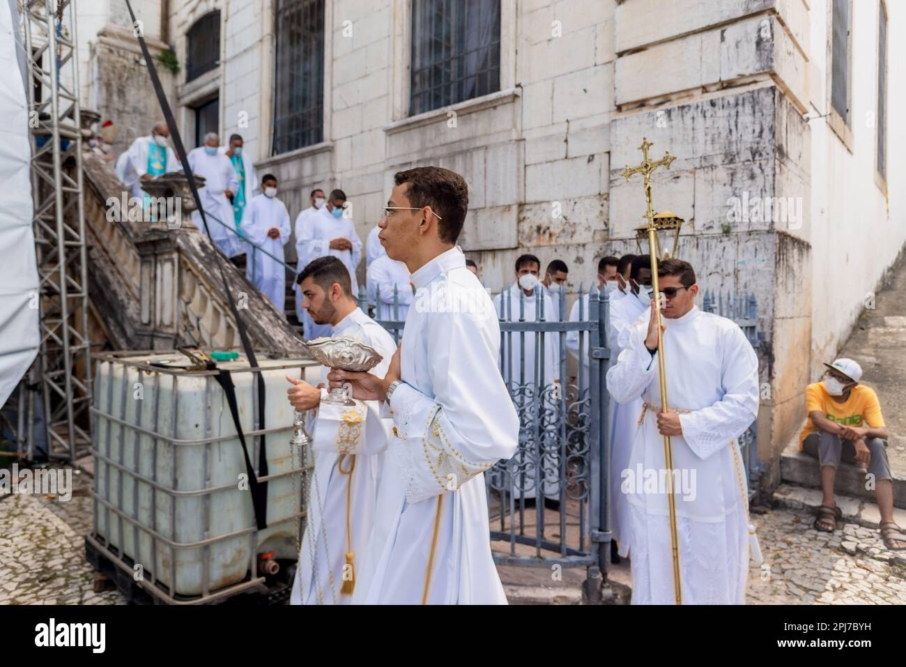 Salvador, Bahia, Brazil - December 08, 2022: Priests and seminarians ...