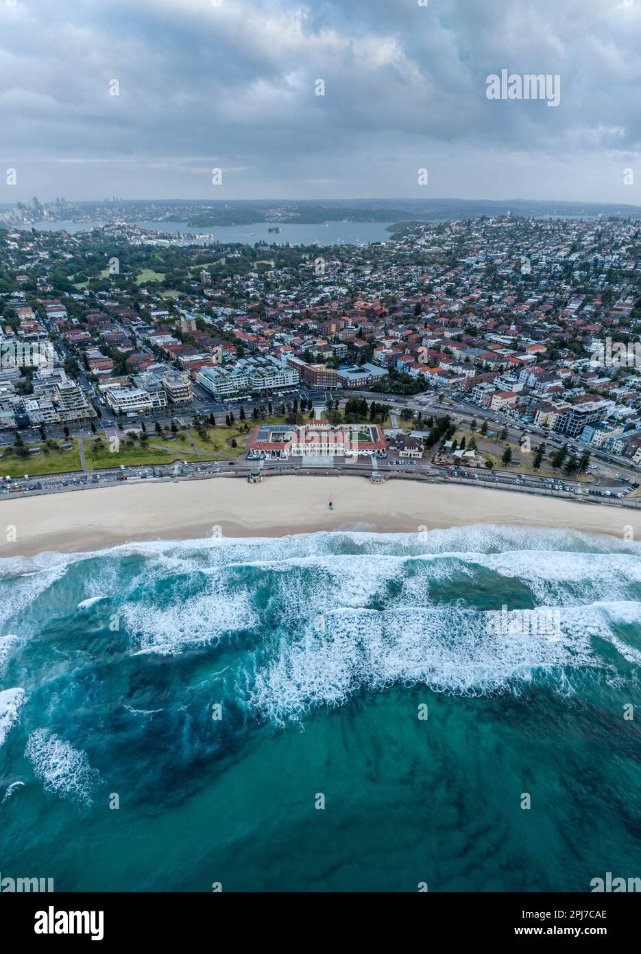 Aerial view bondi beach coastline hi-res stock photography and images ...