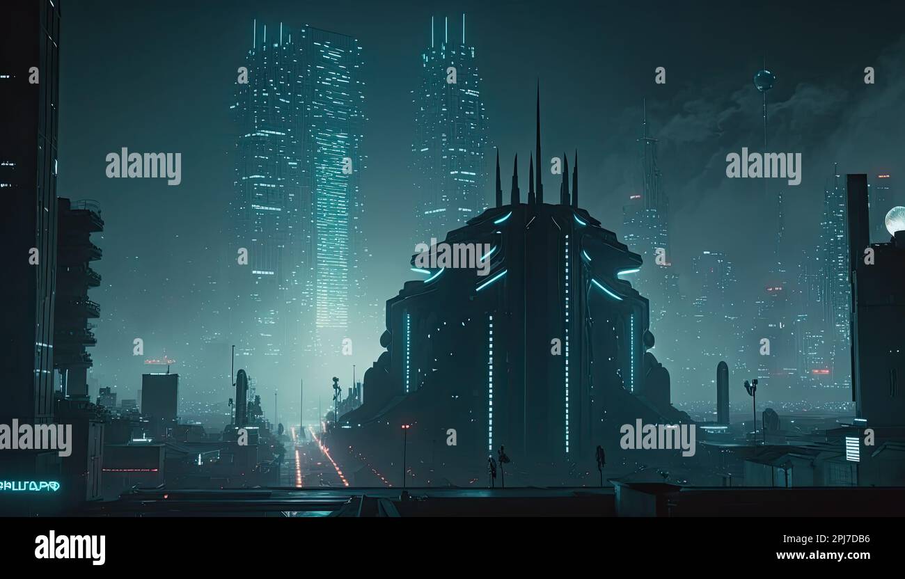 Tron Legacy Cityscape