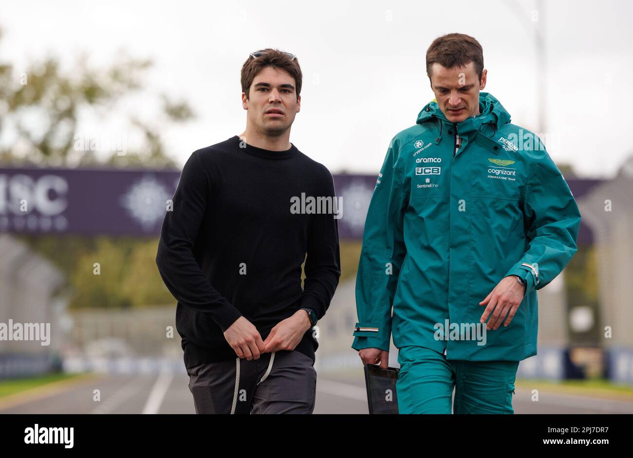 Aston martin f1 team walks circuit team hi-res stock photography and ...