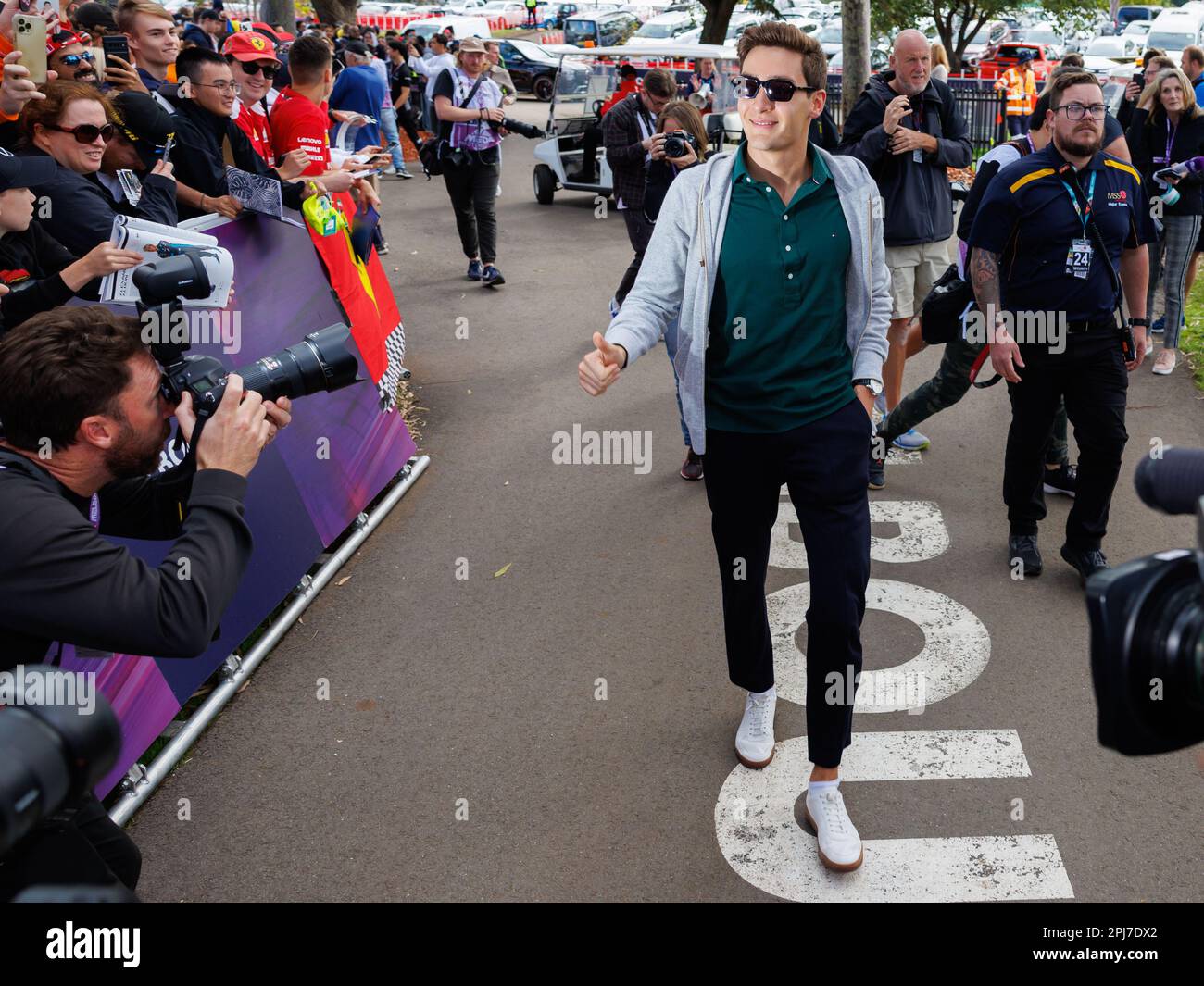 George russell f1 melbourne walk hi-res stock photography and images ...
