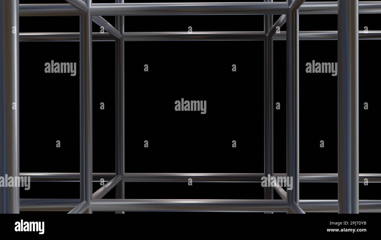 Cube made steel chrome hi-res stock photography and images - Alamy