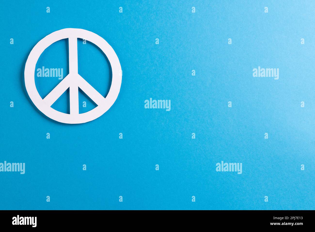 Light Blue Peace Sign