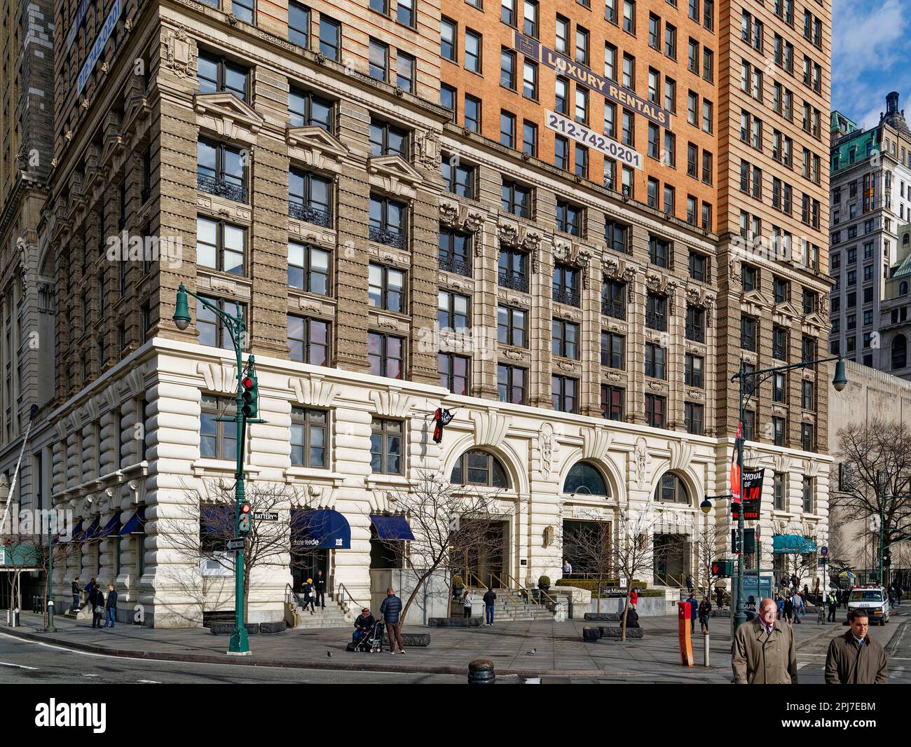 NYC Financial District: The imposing brick, stone, and terra cotta ...